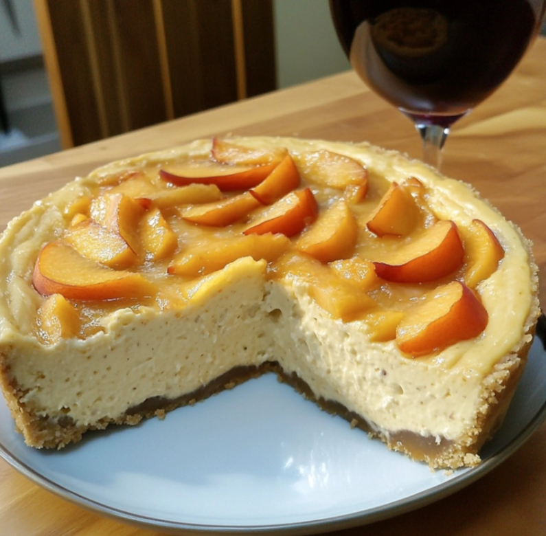 The Juicy Cheesecake with Peaches – Very Creamy and Refreshingly ...