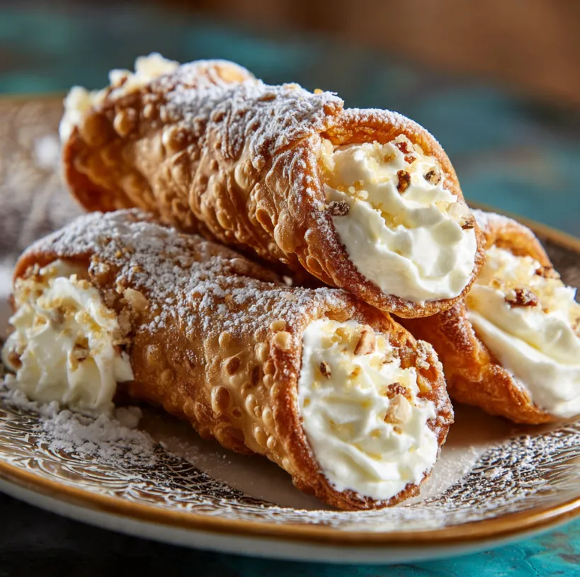 Italian Cream Stuffed Cannoncini: A Crispy, Creamy Symphony of Taste ...